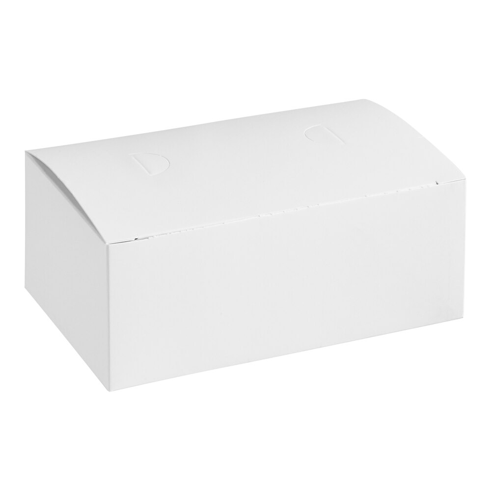 Southern Champion 7" x 4 1/2" x 2 3/4" White Take-Out Snack / Lunch Box ...