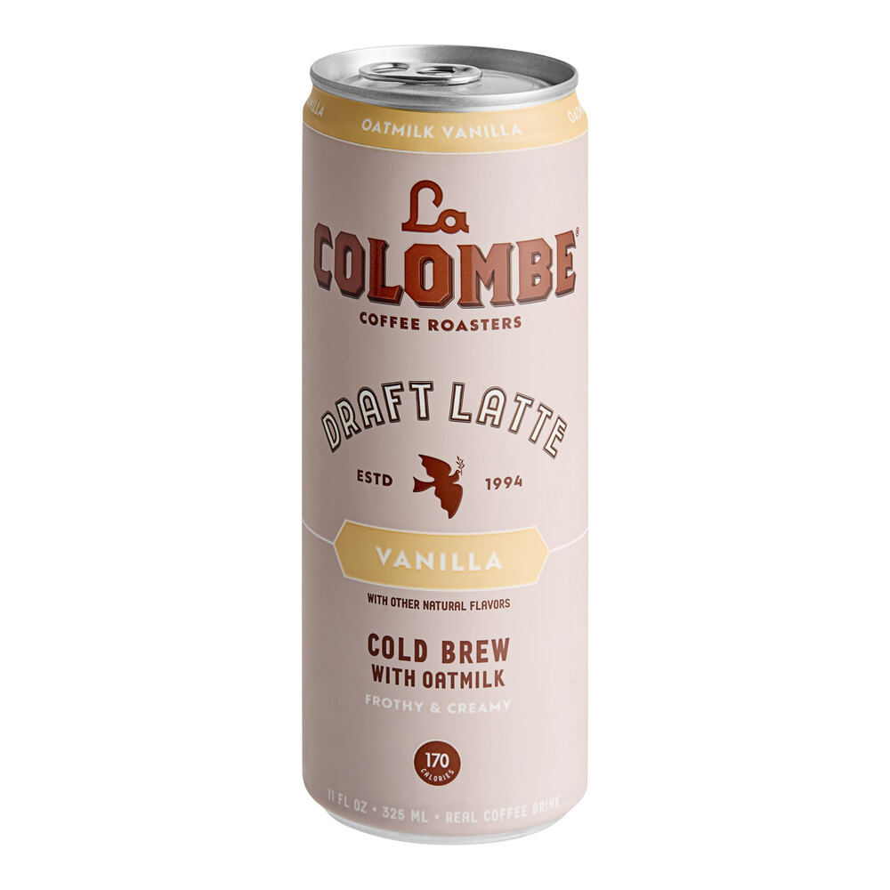 La Colombe Oatmilk Vanilla Draft Latte 11 fl. oz. - 12/Case