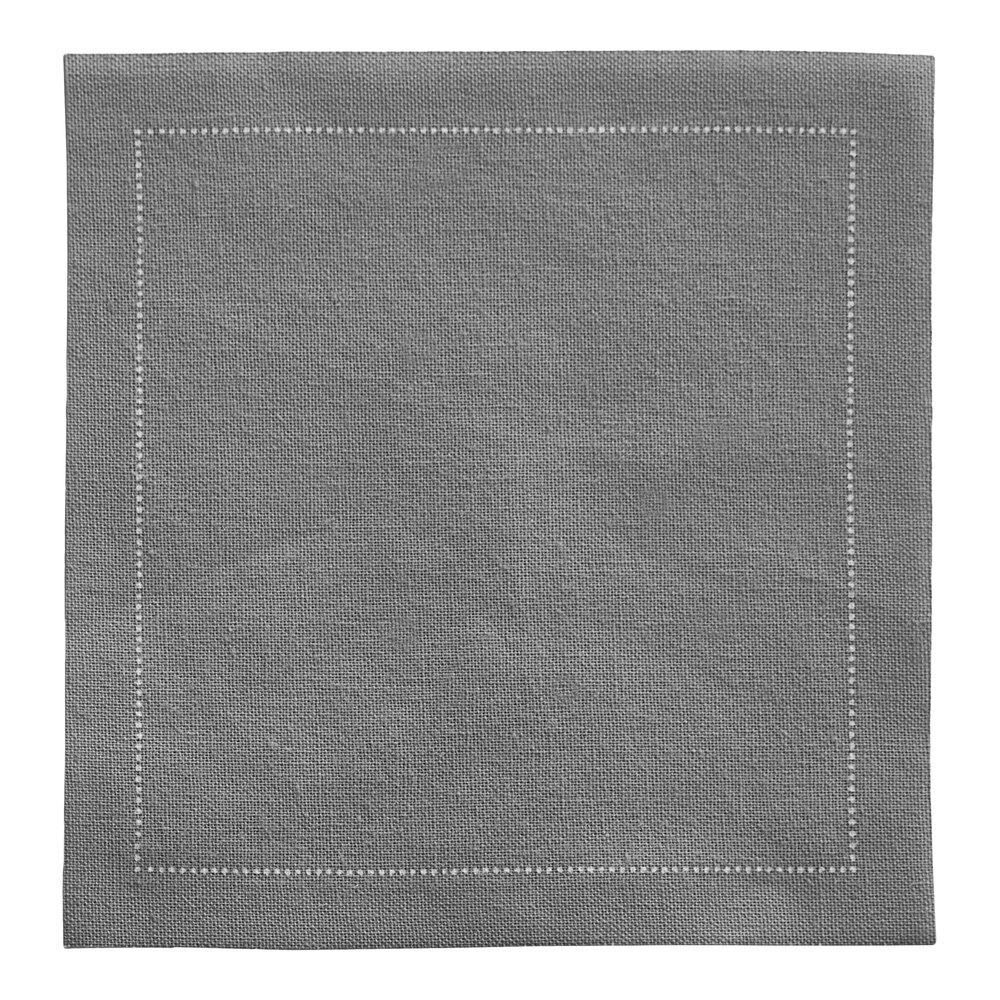 Choice 4 5/16" x 4 5/16" Customizable Gray Single-Use Cotton Beverage ...