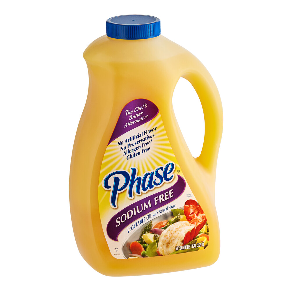 Phase Sodium-Free Butter-Flavored Vegetable Oil 1 Gallon