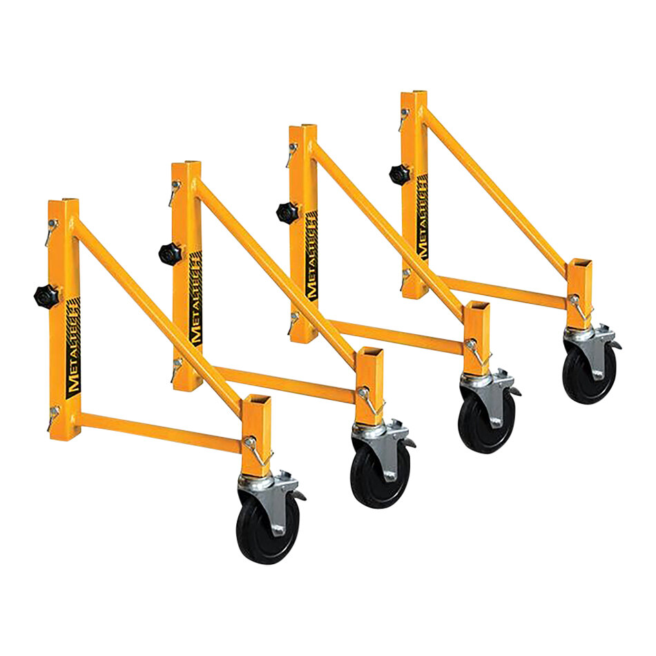 Metaltech Jobsite 14" Outrigger Set with 5" Heavy-Duty Casters for ...