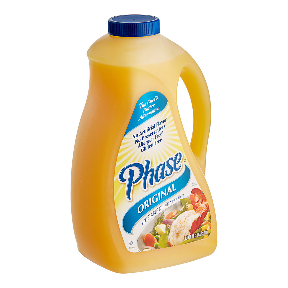Phase Butter-Flavored Vegetable Oil 1 Gallon - 3/Case