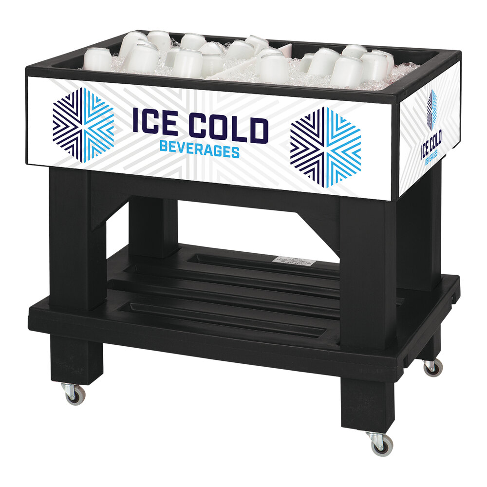 IRP Black Texas Icer Jr. 3501512 Insulated Ice Bin / Merchandiser with ...