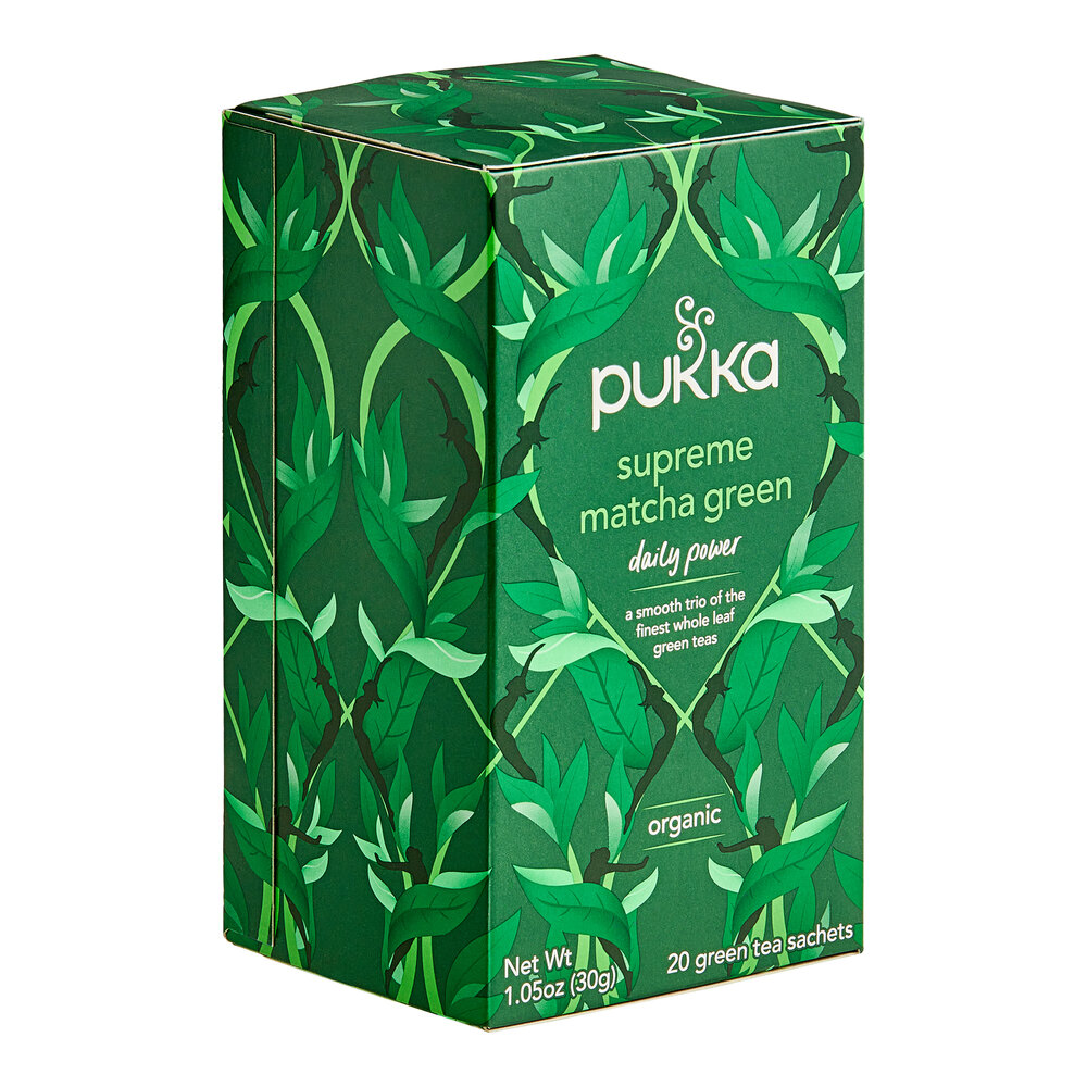 Pukka Organic Supreme Matcha Green Tea Bags - 80/Case