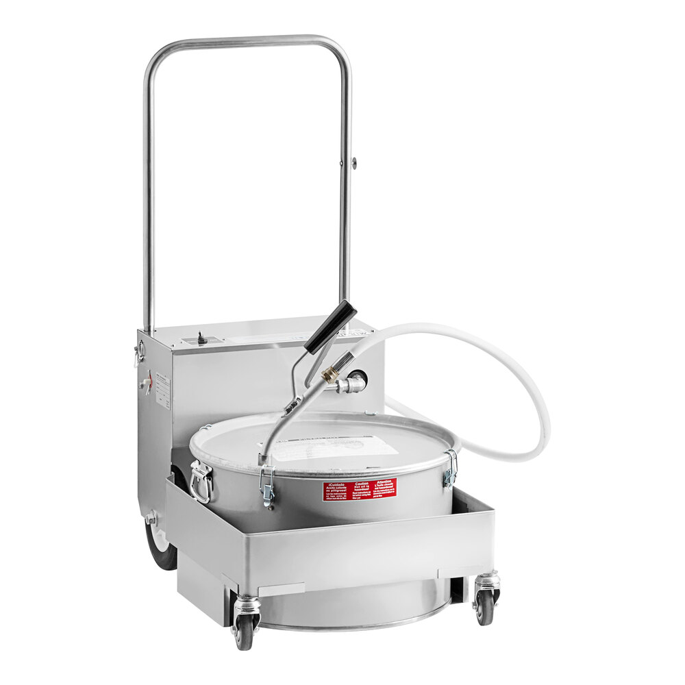 MirOil BD707 75 lb. Electric Portable Fryer Oil Filter Machine with 1 ...