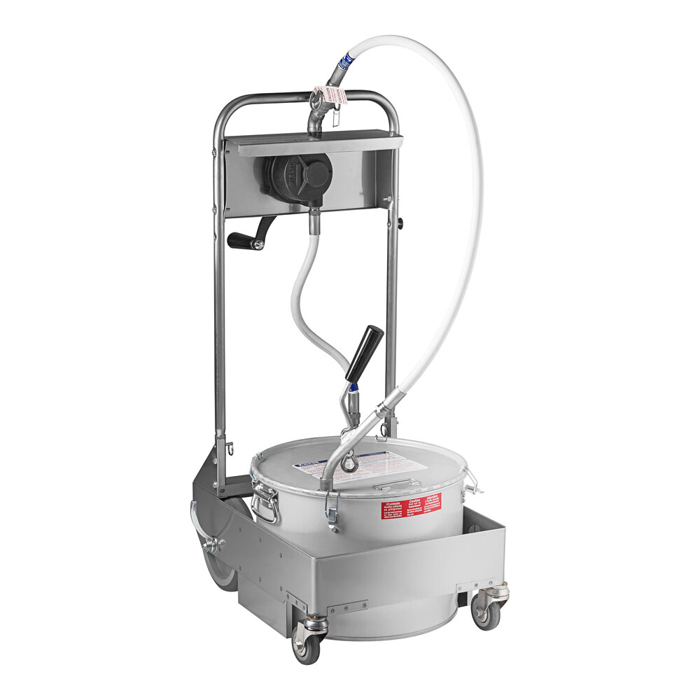 MirOil 55HD 55 lb. Hand-Operated Portable Fryer Oil Filter Machine with ...