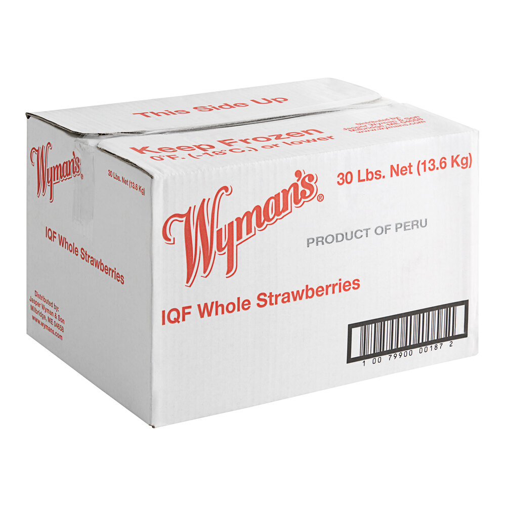Wyman's Frozen Whole Strawberries 30 lb.