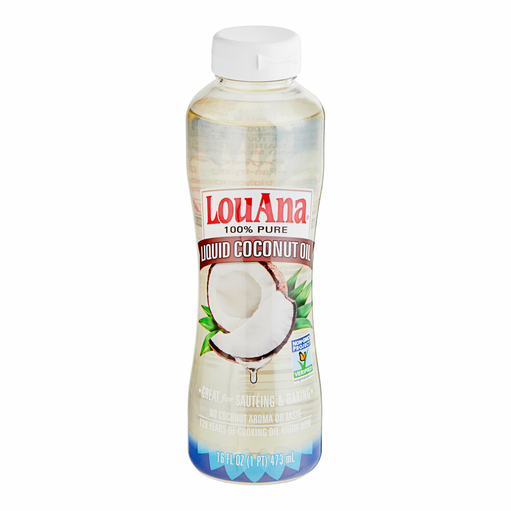 LouAna Liquid Blend Coconut Oil 16 oz. - 6/Case