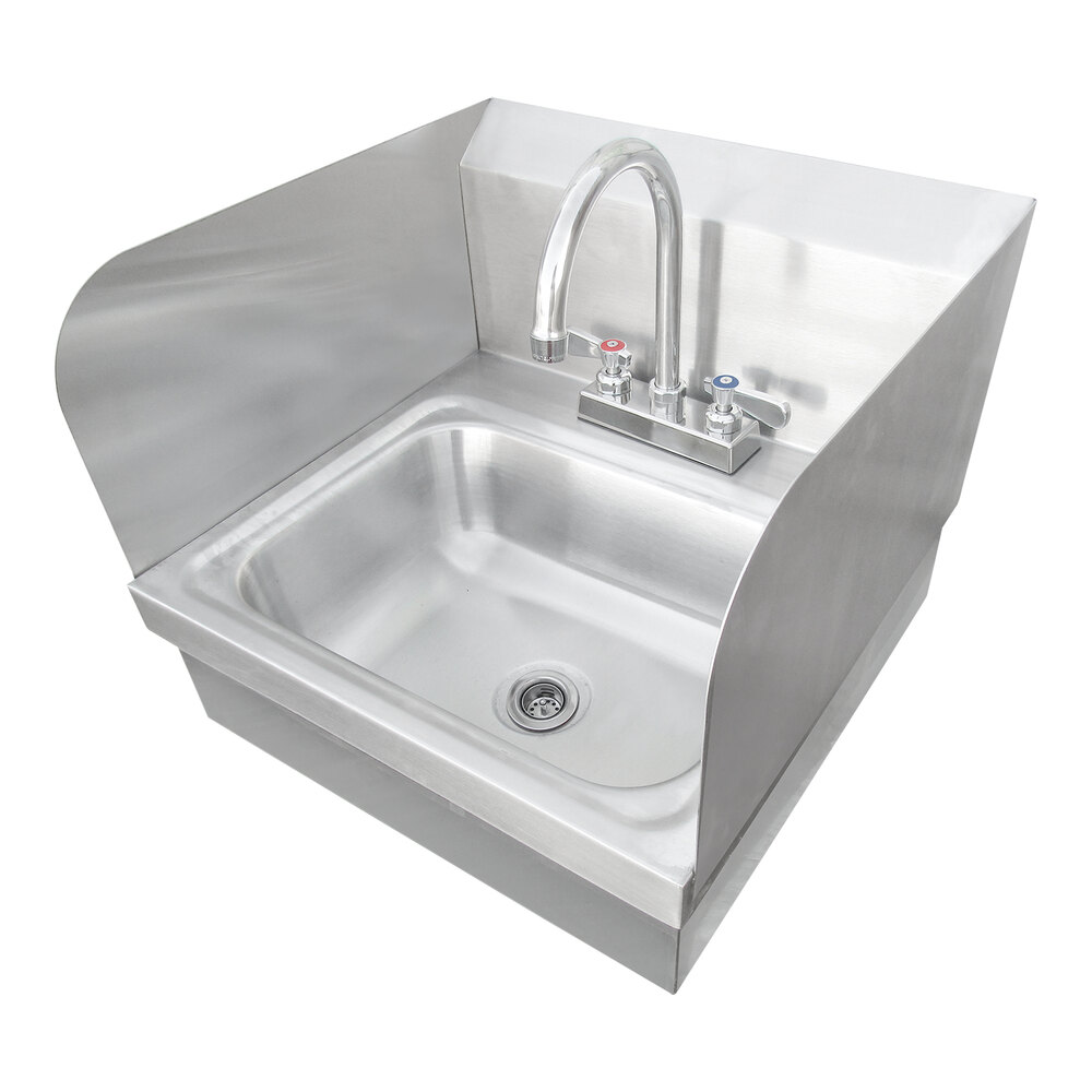 IMC/Teddy CSW-2D-SS 14" x 10" x 5" Wall-Mounted Hand Sink with 2.2 GPM ...