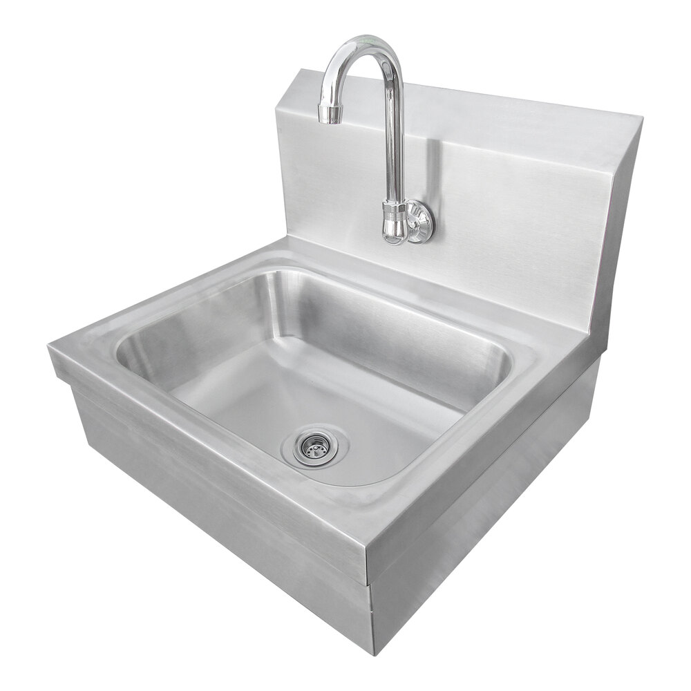 IMC/Teddy CSW-1S 14" x 10" x 5" Wall-Mounted Hand Sink with 2.2 GPM ...