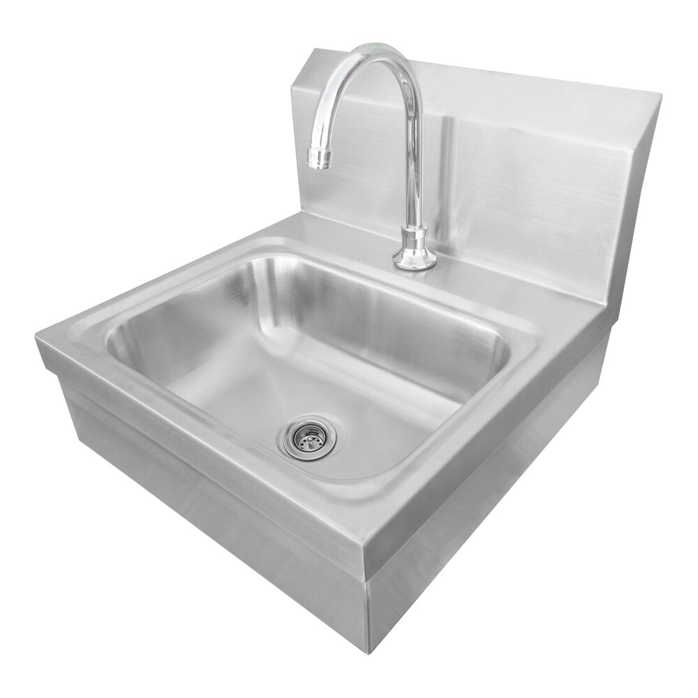 IMC/Teddy CSW-1D 14" x 10" x 5" Wall-Mounted Hand Sink with 2.2 GPM ...