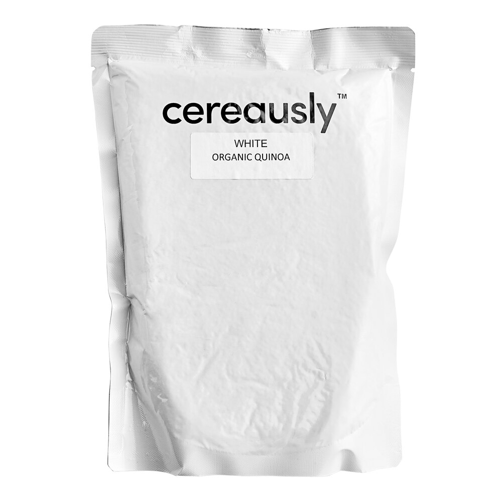 White Toque Fully Cooked Organic White Quinoa Pouch 2 lb. - 12/Case