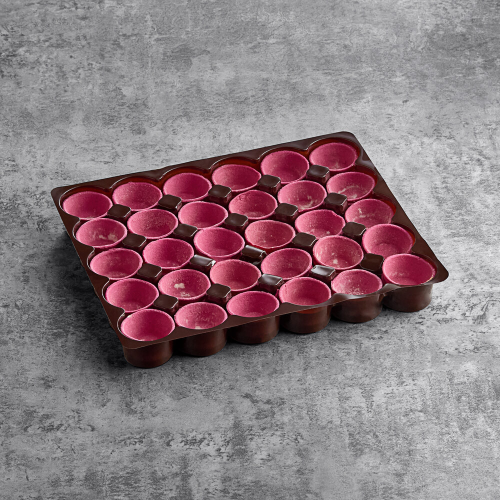 White Toque Pink Vegan Flared Tart Shell 1 5/8" - 240/Case