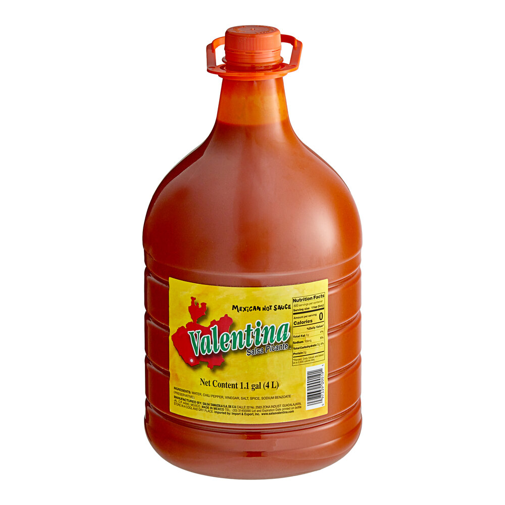 Valentina Red Label Mexican Hot Sauce 1 Gallon
