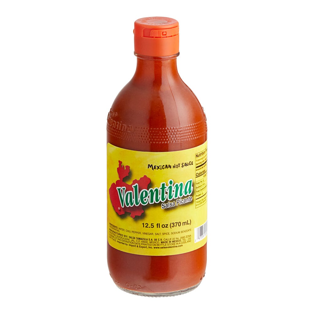 Valentina Red Label Mexican Hot Sauce 12.5 fl. oz. - 24/Case