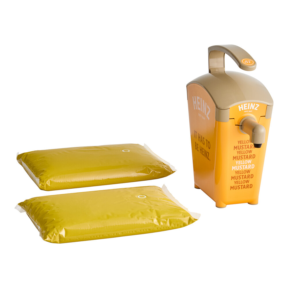 Heinz Keystone 1.5 Gallon Yellow Plastic Countertop Pump Dispenser with ...