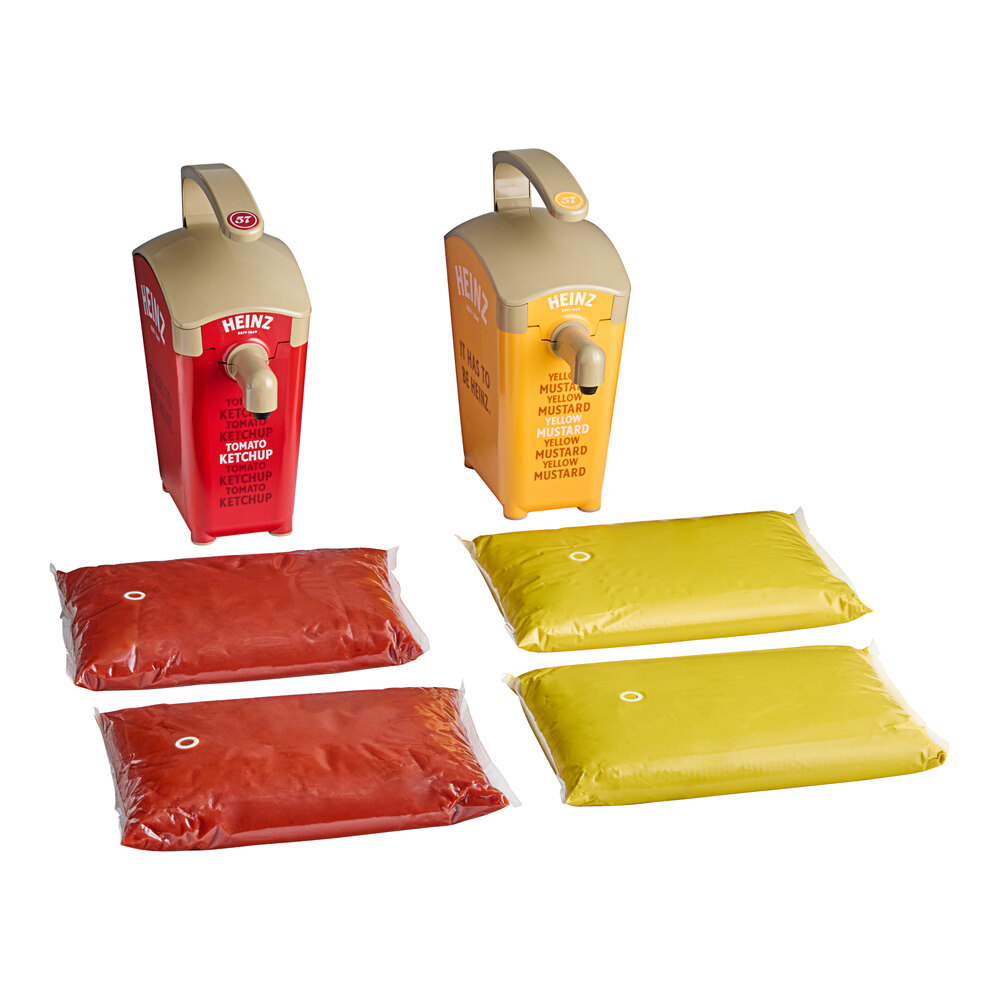 Heinz Keystone 1.5 Gallon Red and Yellow Plastic Countertop Pump ...