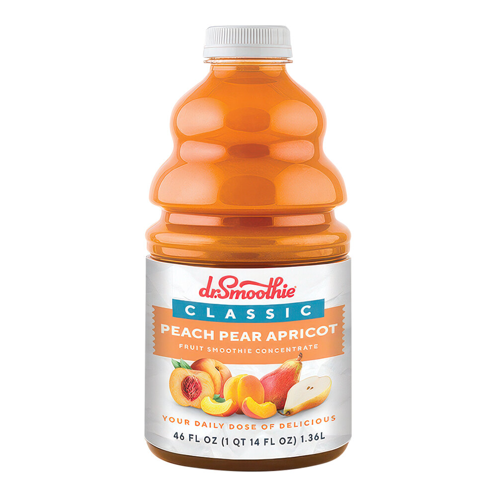 Dr. Smoothie Classic Peach Pear Apricot Fruit Smoothie Mix 46 fl. oz ...