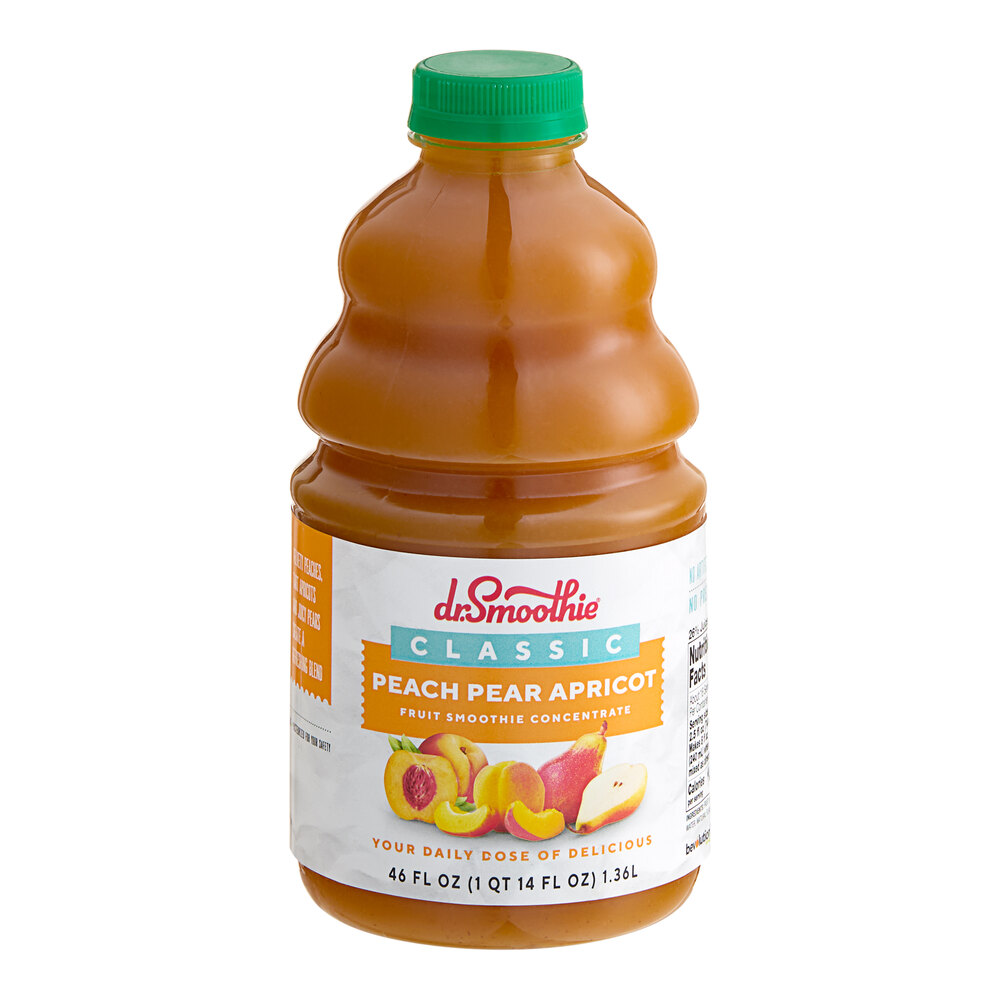 Dr. Smoothie Classic Peach Pear Apricot Fruit Smoothie Mix 46 fl. oz ...