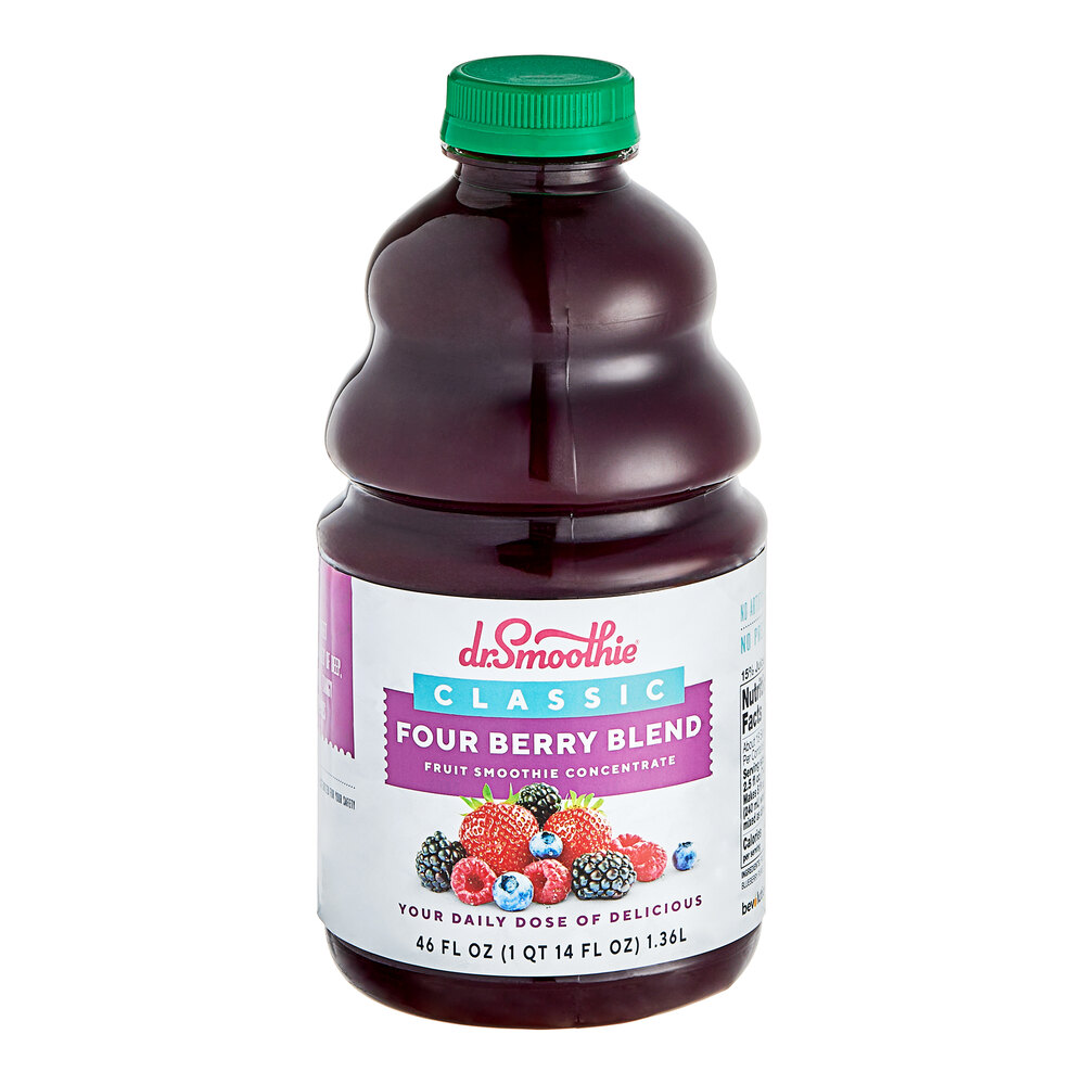 Dr. Smoothie Classic Four Berry Blend Fruit Smoothie Mix 46 fl. oz. - 6 ...