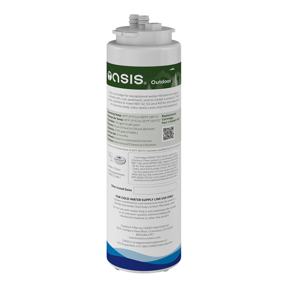 Oasis 041667-001 Outdoor Water Filter Cartridge for VersaFiller ...
