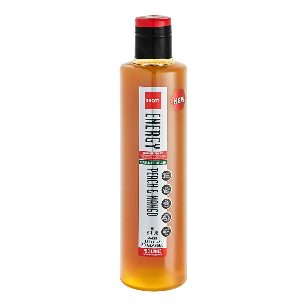 SHOTT Peach and Mango 11:1 Energy Concentrate 1 Liter