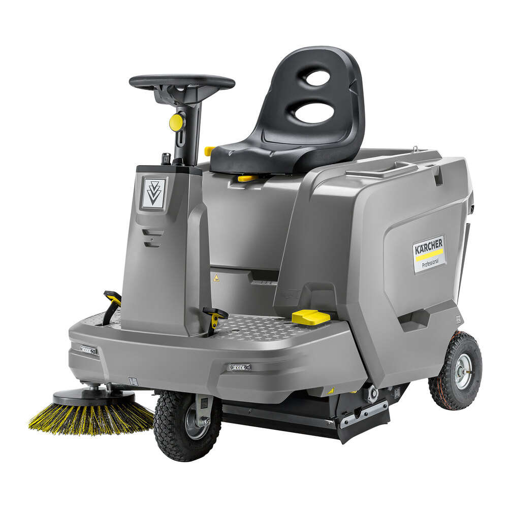 Karcher KM 85/50 R BP 9.841-454.0 24" AGM Cordless Ride-On Sweeper with ...