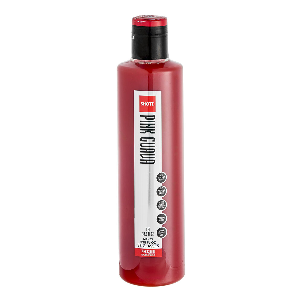 SHOTT Pink Guava Real Fruit Flavoring Syrup 1 Liter