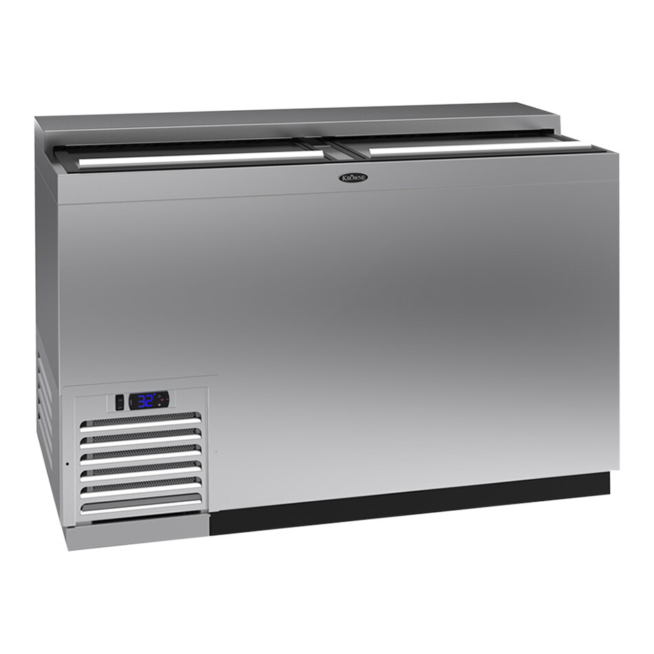 Krowne BC48-SS 48" Stainless Steel Horizontal Bottle Cooler with Slide Top
