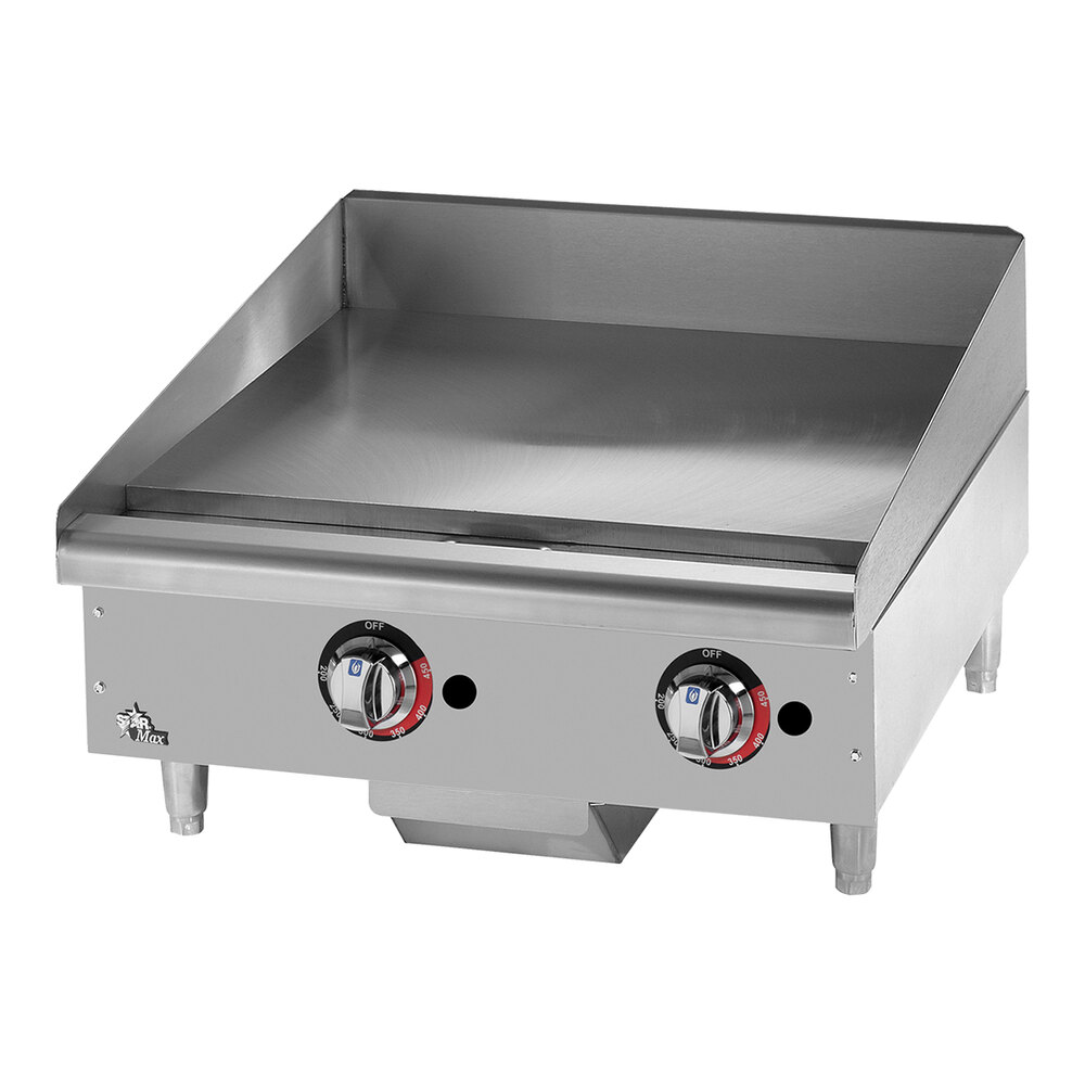 Star Star-Max 624MF 24" Gas Countertop Griddle with Manual Controls ...