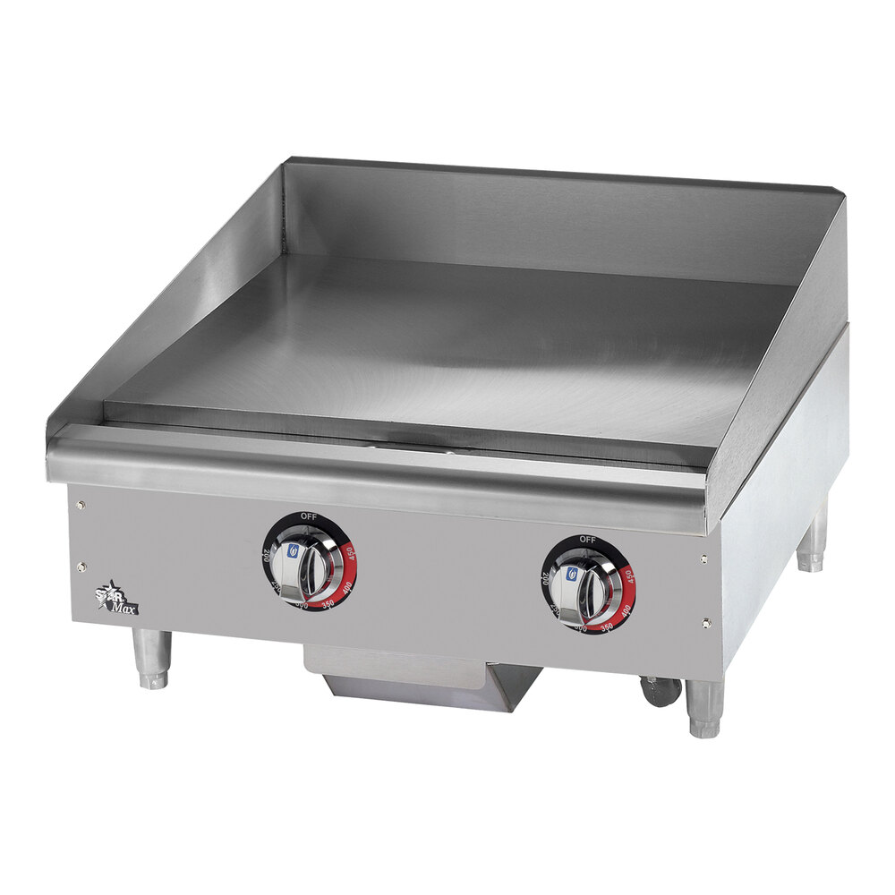 Star Star-Max 524TGF 24" Electric Countertop Griddle with Snap-Action ...