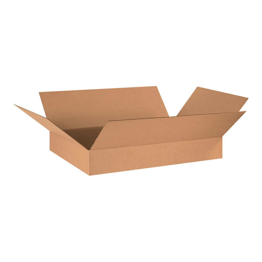 Lavex 29" x 17" x 5" Kraft Corrugated RSC Shipping Box - 15/Case