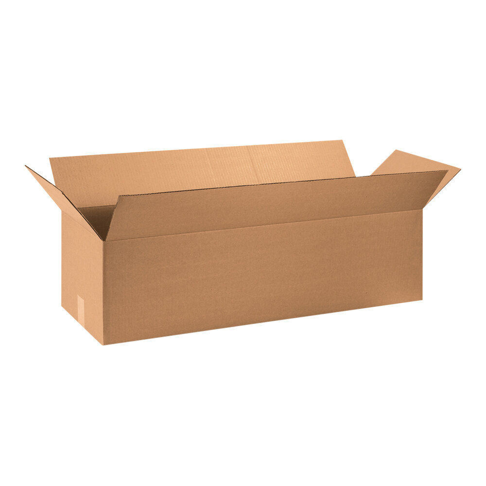 Lavex 36" x 12" x 8" Kraft Corrugated RSC Shipping Box - 20/Case