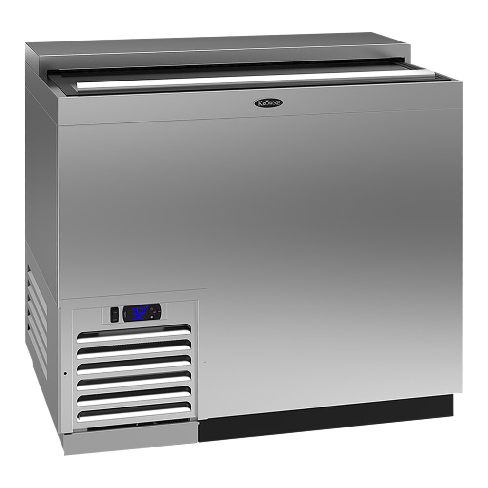 Krowne MC36S 36" Stainless Steel Mug Froster with Sliding Top
