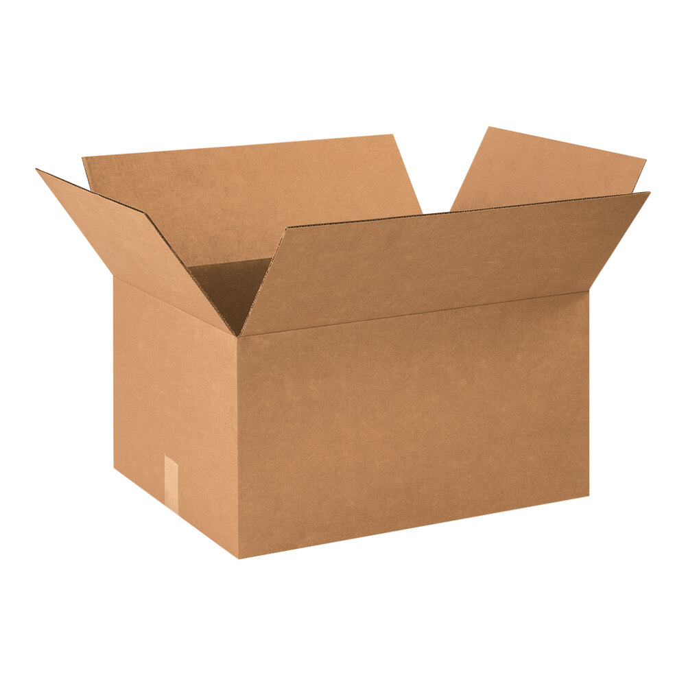 Lavex 23" x 17" x 12" Kraft Corrugated RSC Shipping Box - 10/Case