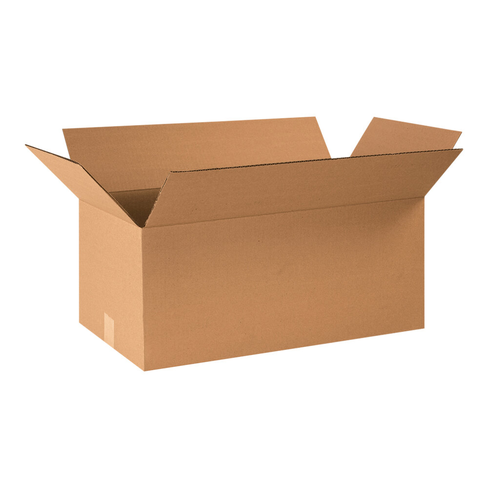 Lavex 24" x 12" x 10" Kraft Corrugated RSC Shipping Box - 25/Case