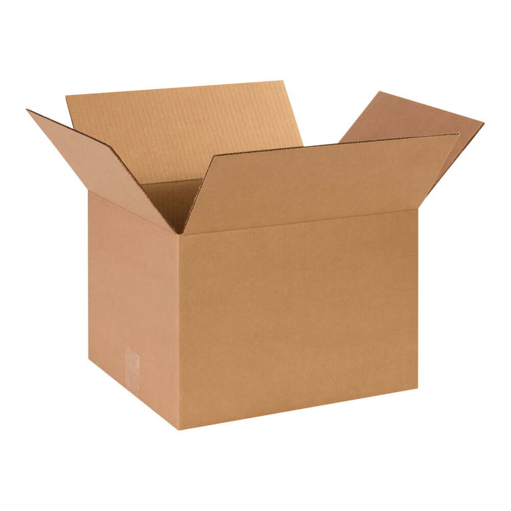 Lavex 14" x 12" x 9" Kraft Corrugated RSC Shipping Box - 25/Case