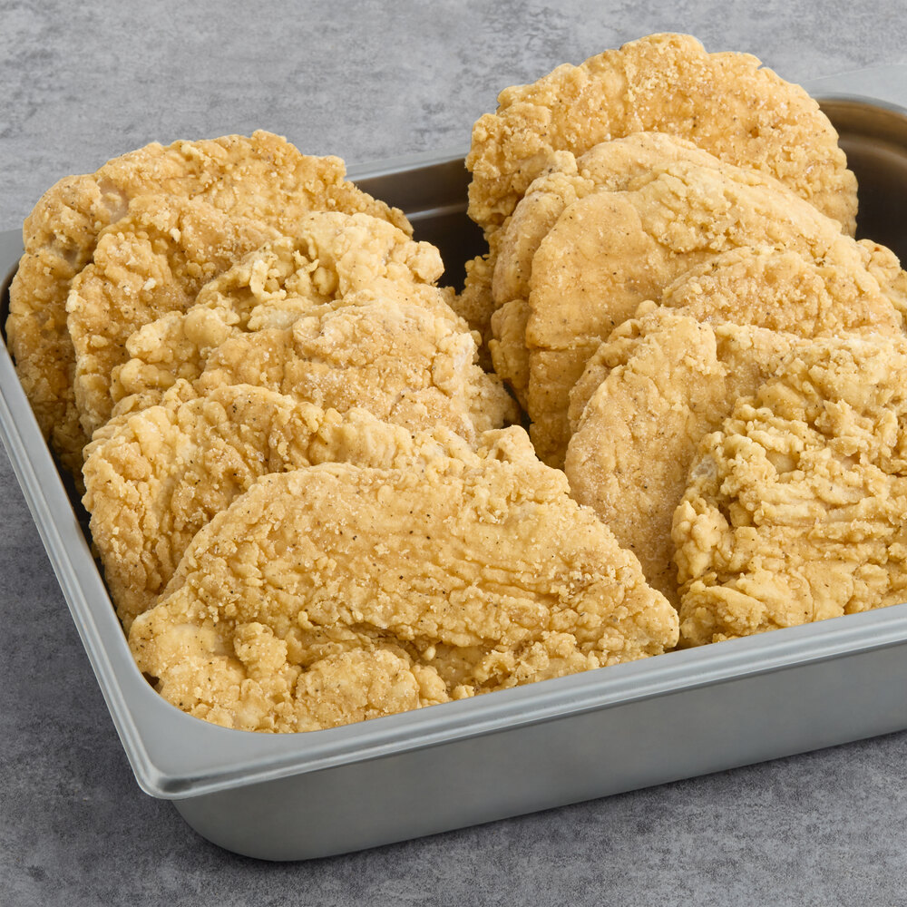 Brakebush 5.7 oz. Signature Crispy Breaded Chicken Breast Fillets - 28/Case