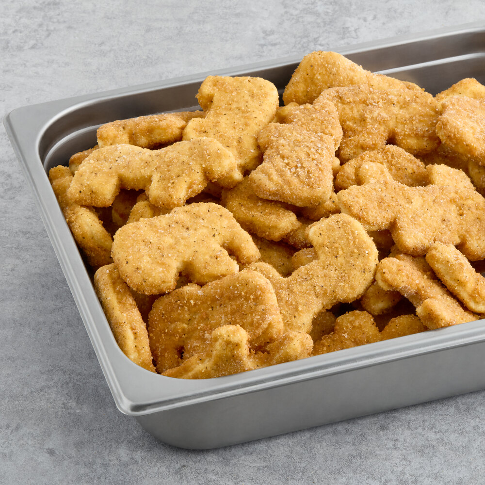 Brakebush Zoo Crew 1.1 oz. Fully Cooked Chicken Breast Nuggets - 145/Case
