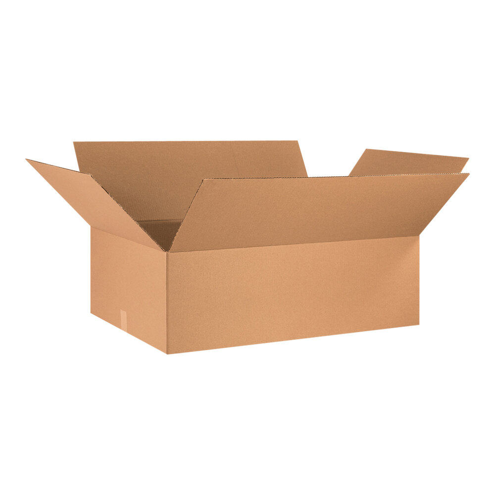 Lavex 36" x 24" x 12" Kraft Corrugated RSC Shipping Box - 10/Case