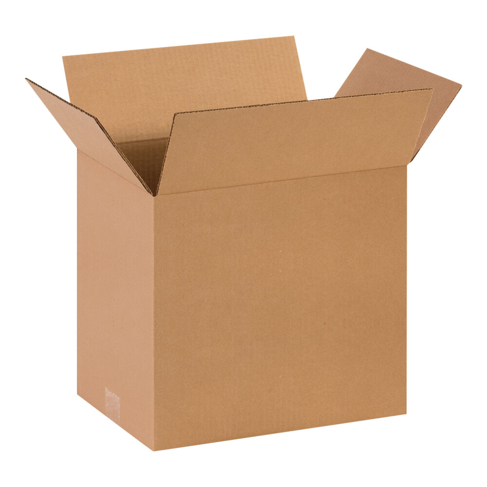 Lavex 14" x 10" x 11" Kraft Corrugated RSC Shipping Box - 25/Case