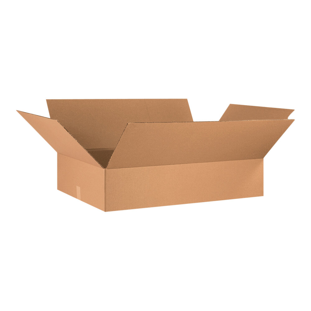 Lavex 36" x 24" x 8" Kraft Corrugated RSC Shipping Box - 10/Case