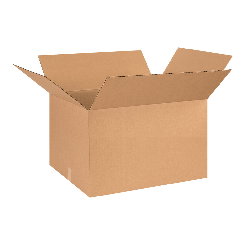 Lavex 26" x 20" x 16" Kraft Corrugated RSC Shipping Box - 10/Case