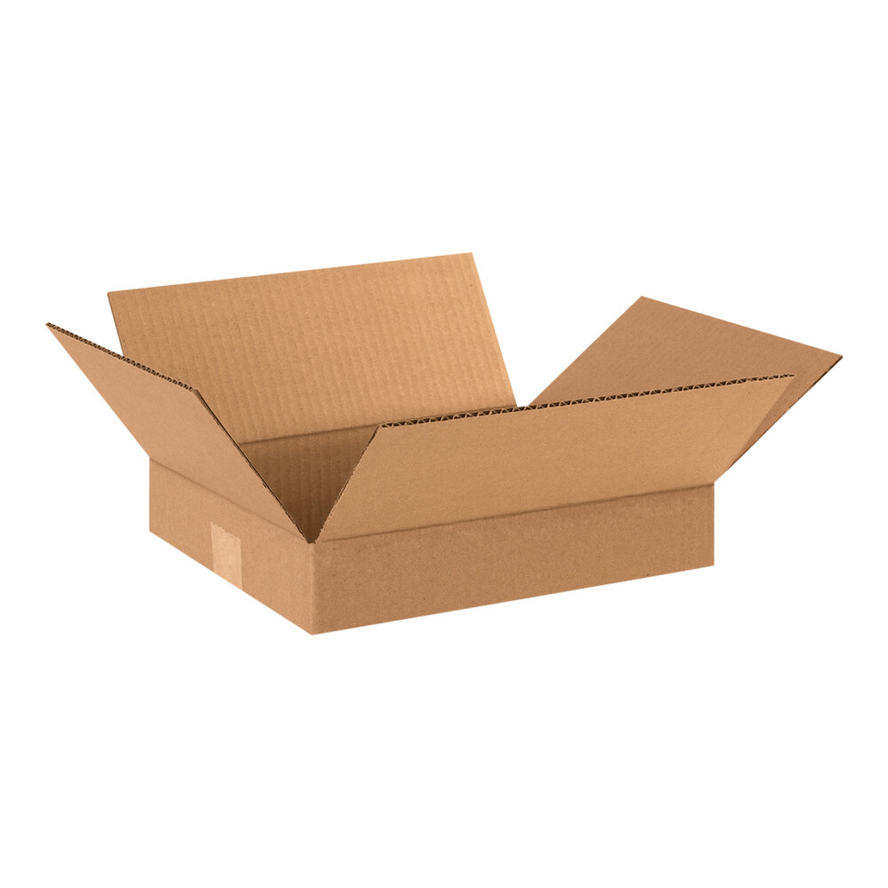 Lavex 13" x 11" x 2" Kraft Corrugated RSC Shipping Box - 25/Case