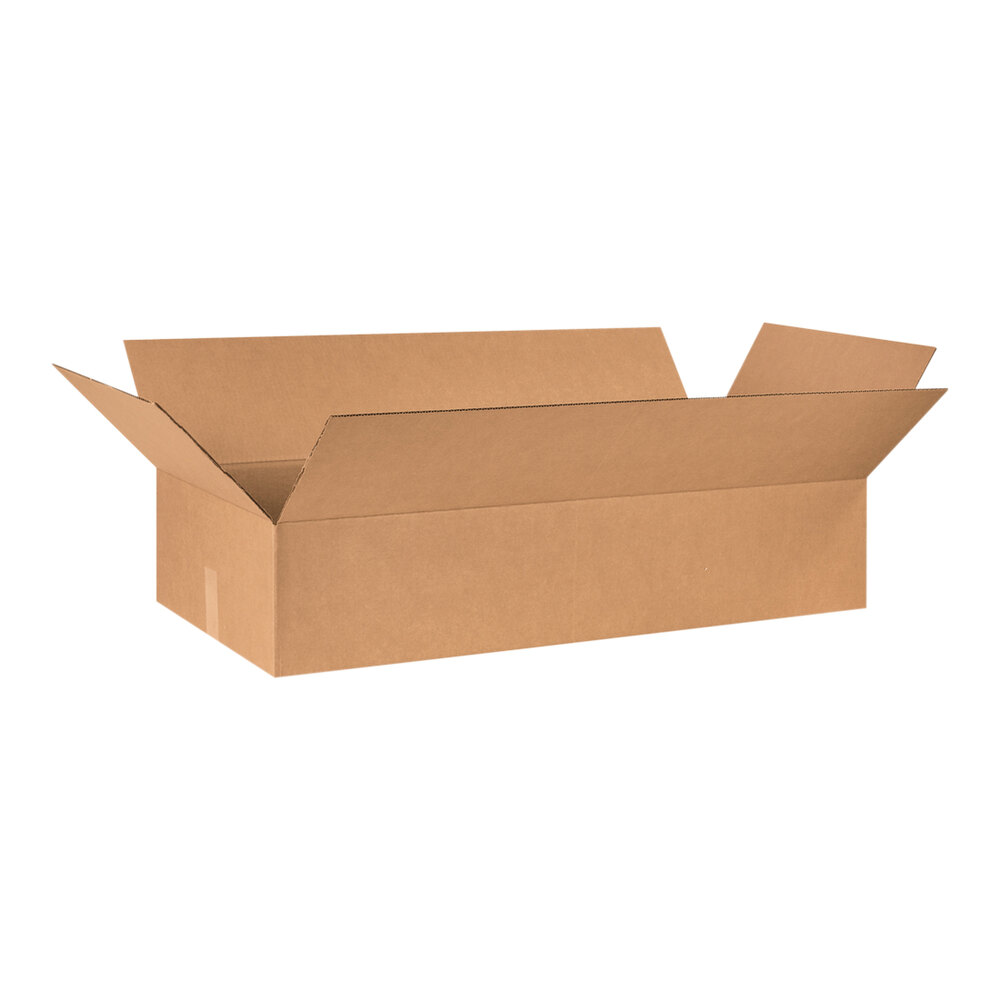 Lavex 40" x 18" x 8" Kraft Corrugated RSC Shipping Box - 10/Case