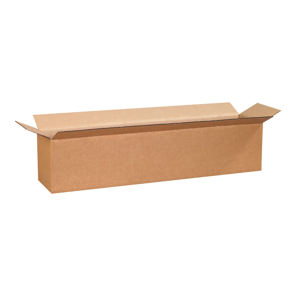 Lavex 28" x 6" x 6" Kraft Corrugated RSC Shipping Box - 20/Case