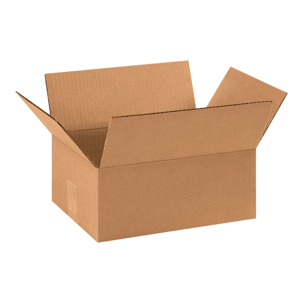 Lavex 11" x 8" x 3" Kraft Corrugated RSC Shipping Box - 25/Case