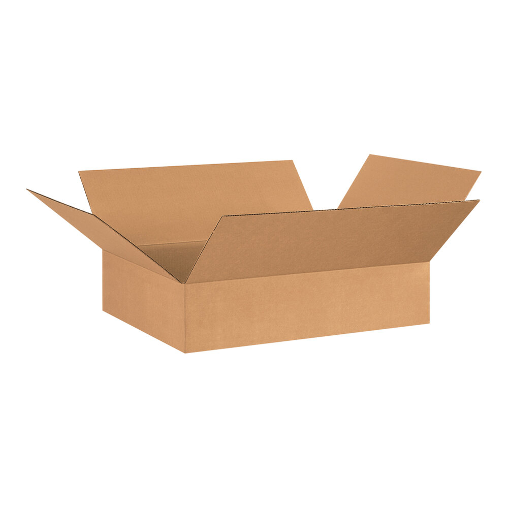 Lavex 26" x 20" x 6" Kraft Corrugated RSC Shipping Box - 20/Case