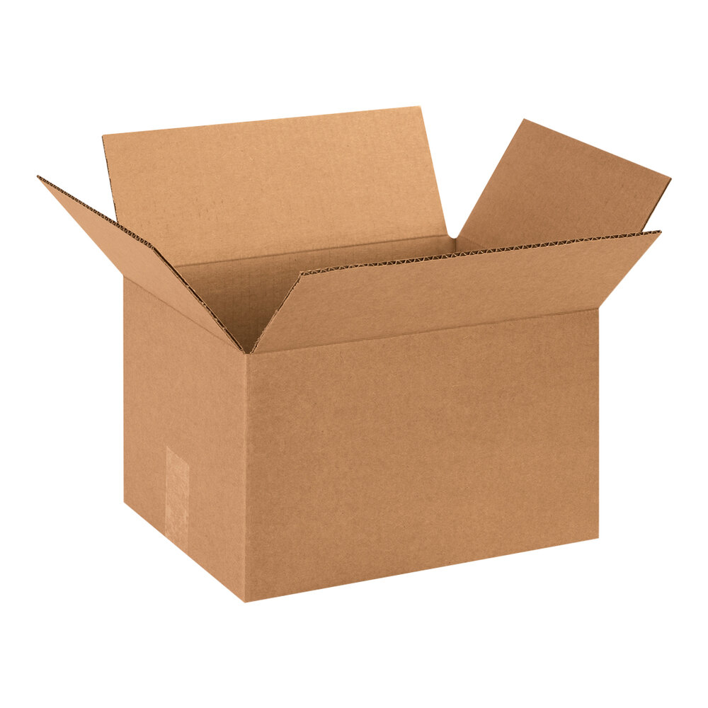 Lavex 13" x 9" x 8" Kraft Corrugated RSC Shipping Box - 25/Case