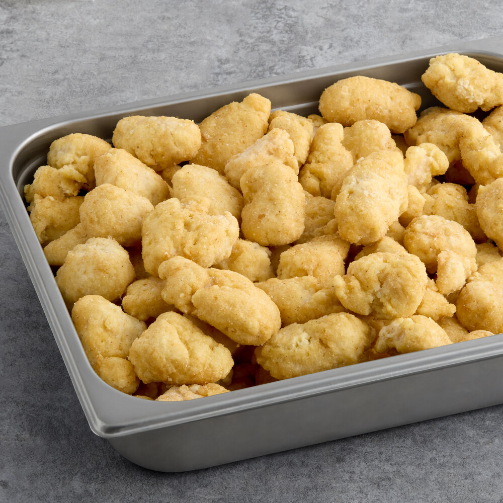 Brakebush Tappers 3 oz. Fully Cooked Beer Battered Boneless Wings - 53/Case
